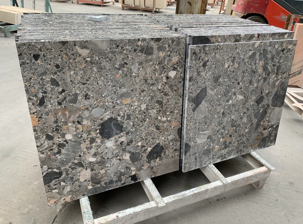 Polished Grey Ceppo Di Gre Marble Slab - Ideal for Hotels, Traditional ...