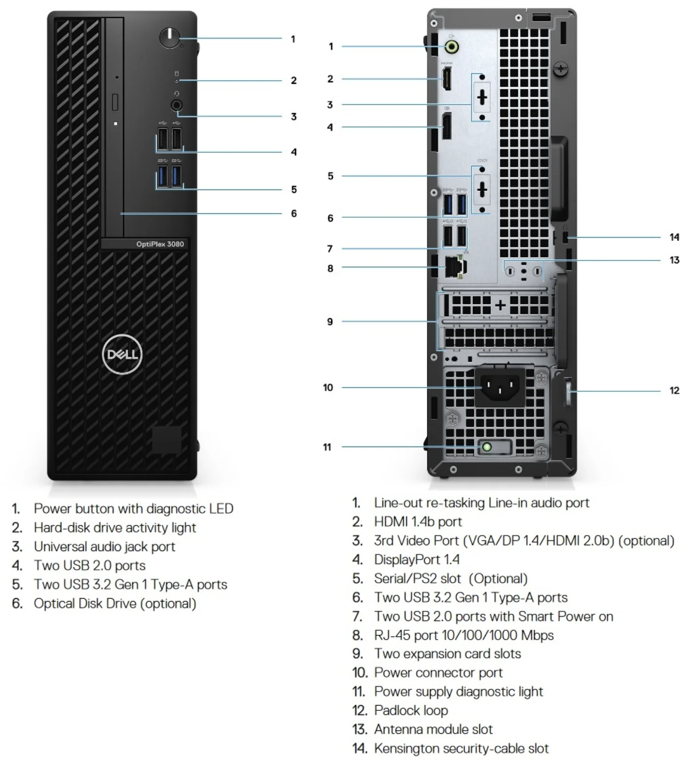 Dell Optiplex 3080 - Compact Business Desktop with Win 10 Pro
