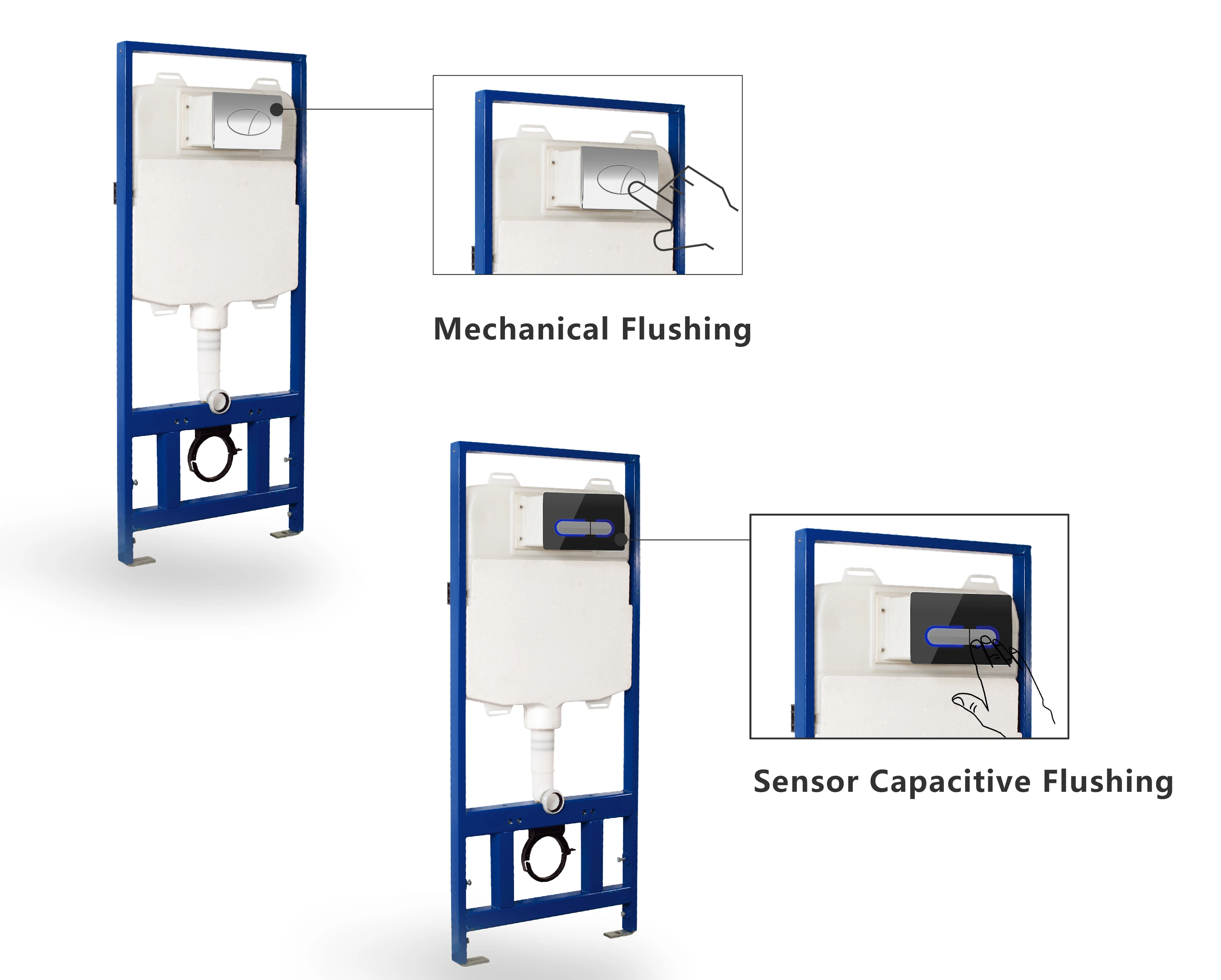 Slim Frame Dual Flush Cistern - High Quality Toilet Tank