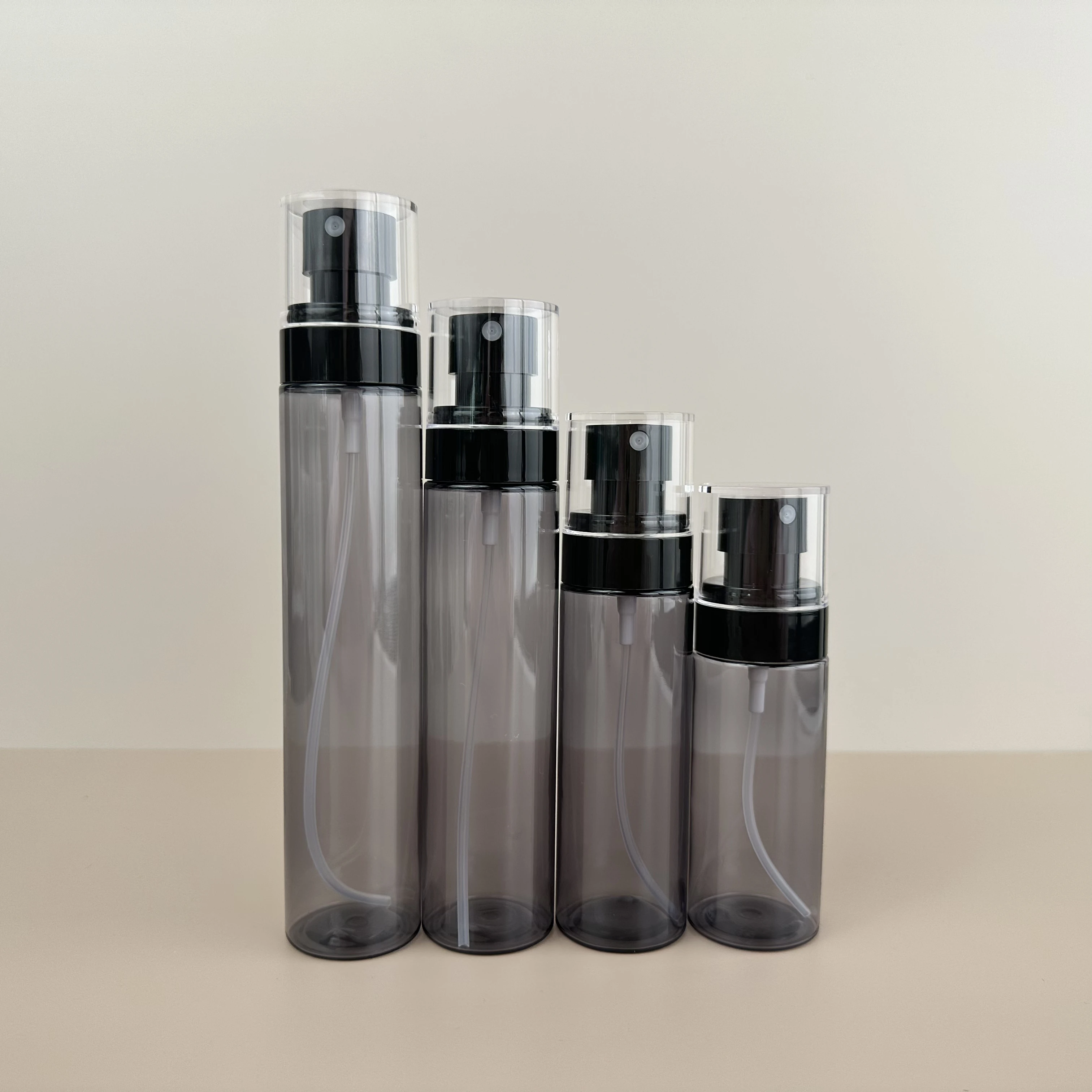 4oz Black Mist Sprayer Plastic Bottle 100ml Cosmetics Packaging Hair ...