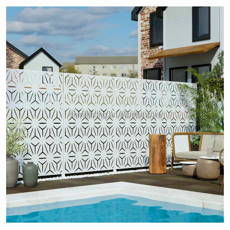 Aluminum Laser Cutting Screens Panels Powder Coating Metal Fencing ...