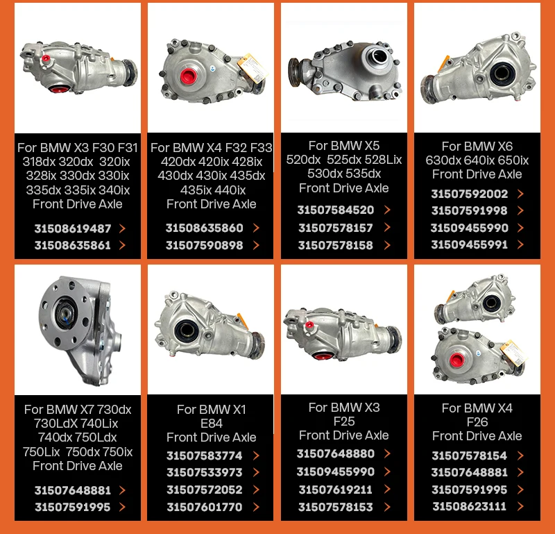 BMW 3 Series Front Axle Differential Assembly - High-quality