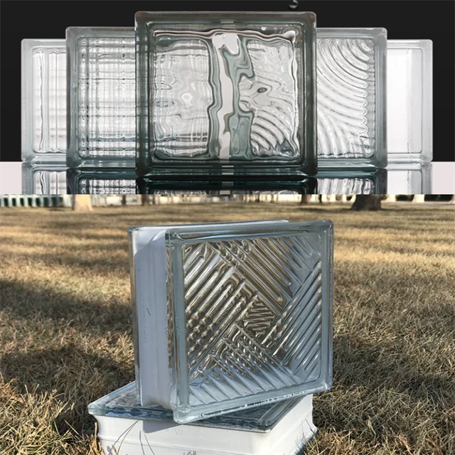 Hollow Glass Brick Curtain Wall - Modern & Eco-friendly