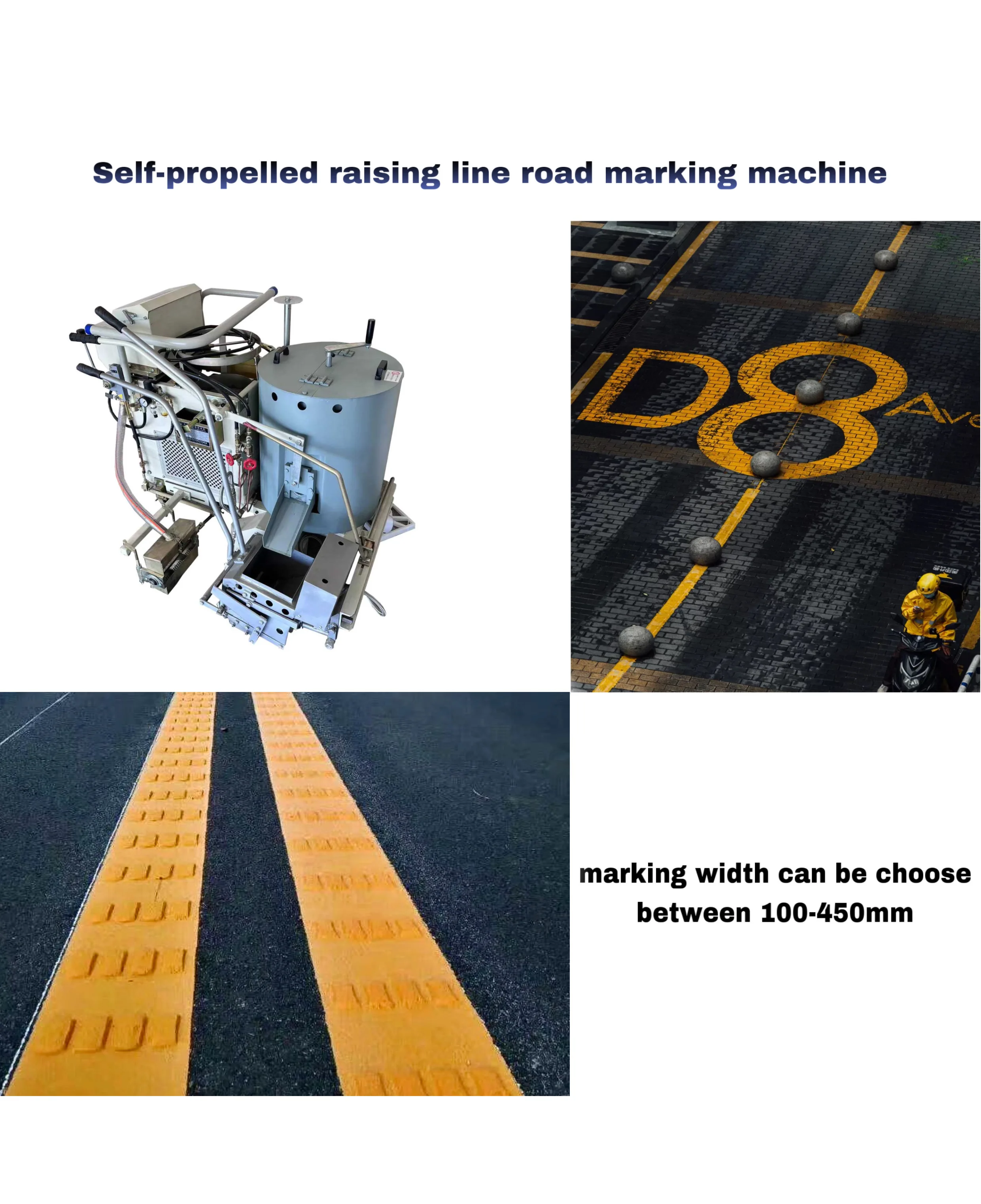 Automatic Raising Machine Self-propelled Thermoplastic Marking Machine ...