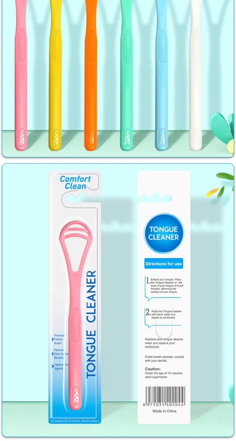 ISO Approved Medical Grade Plastic Tongue Cleaners
