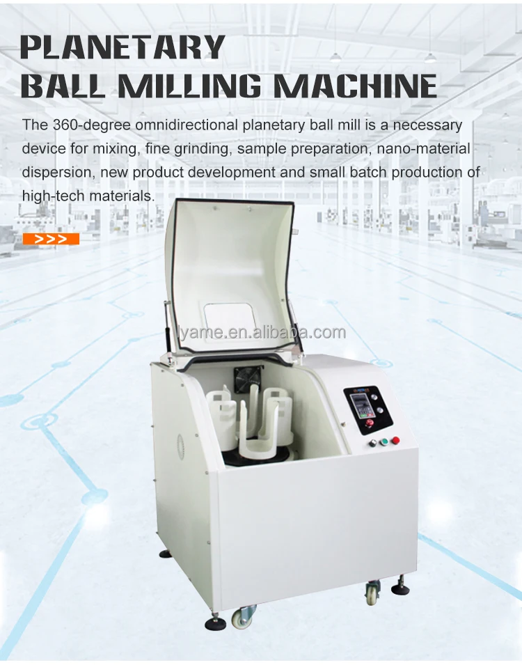 Mini Planetary Ball Milling Machine Laboratory Powder Grinding Ball ...