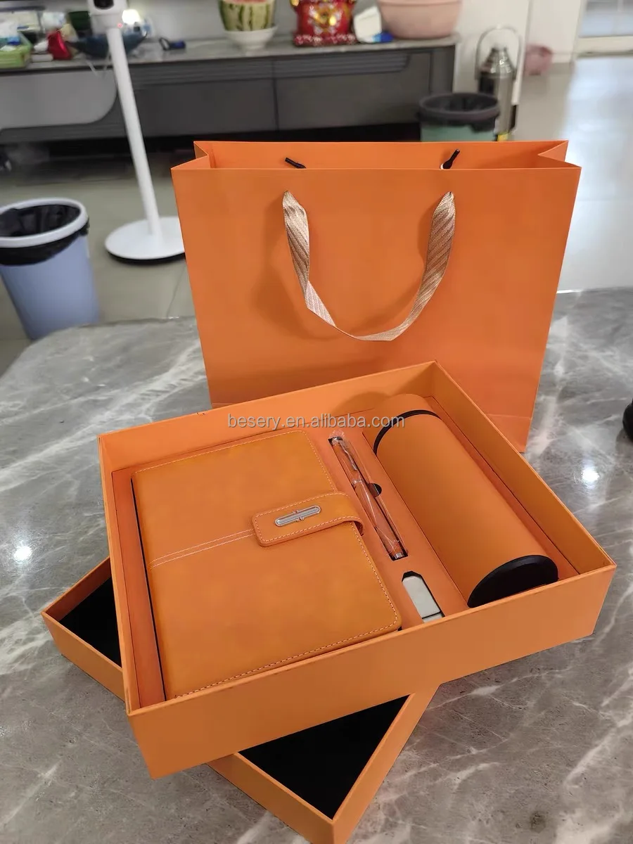 Custom Luxury Business A5 Notebook with Pen & Gift Set