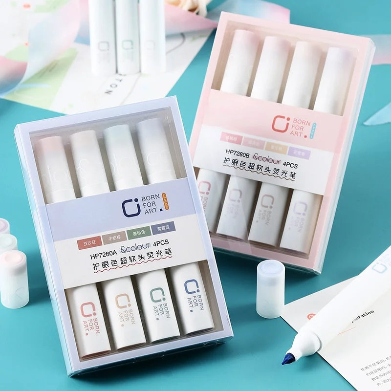 4-piece Highlighter Set - Cute, Creative, and Versatile