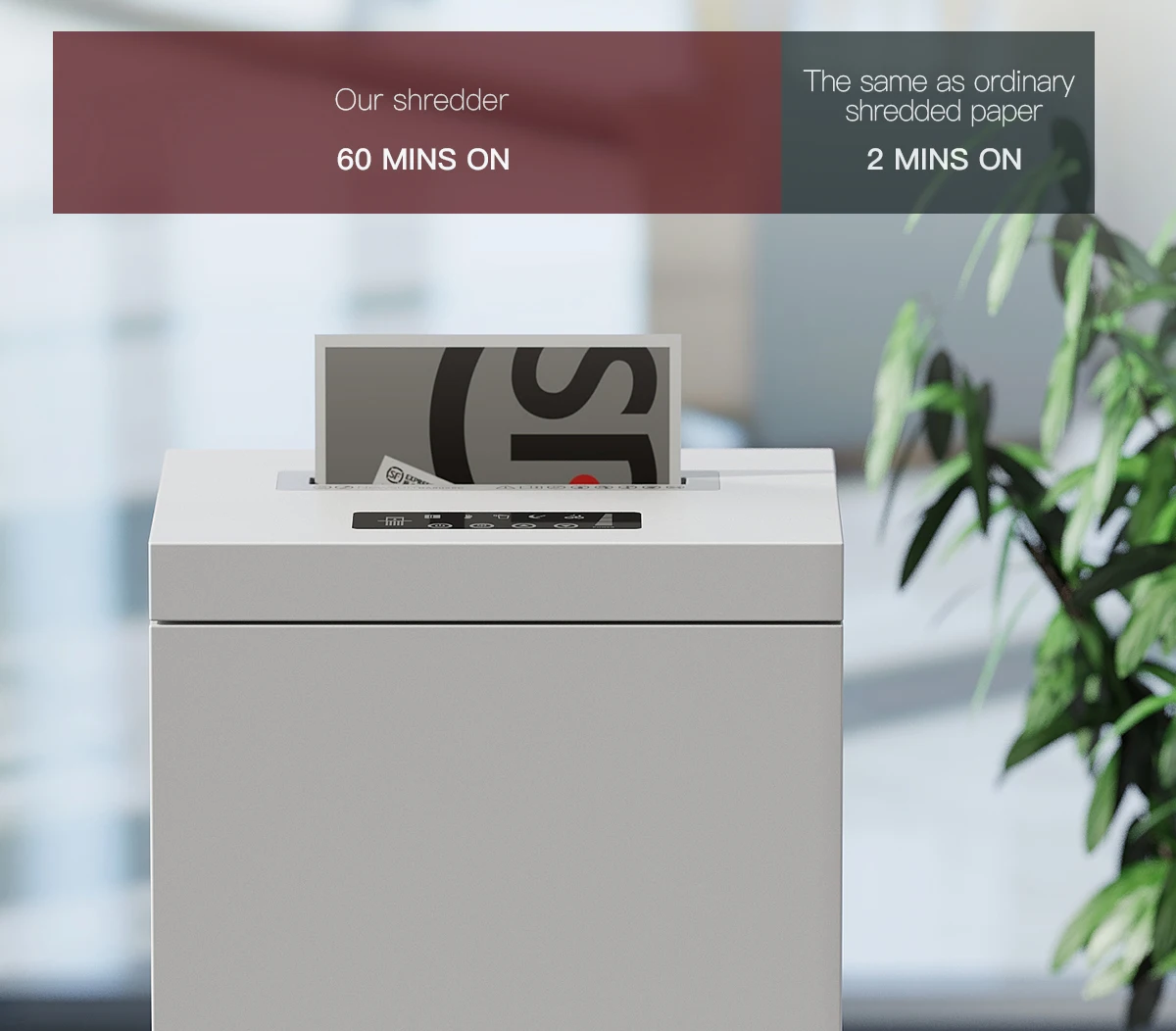 Large Office Heavy Duty Industrial Diamond Cut Paper Shredder Document ...