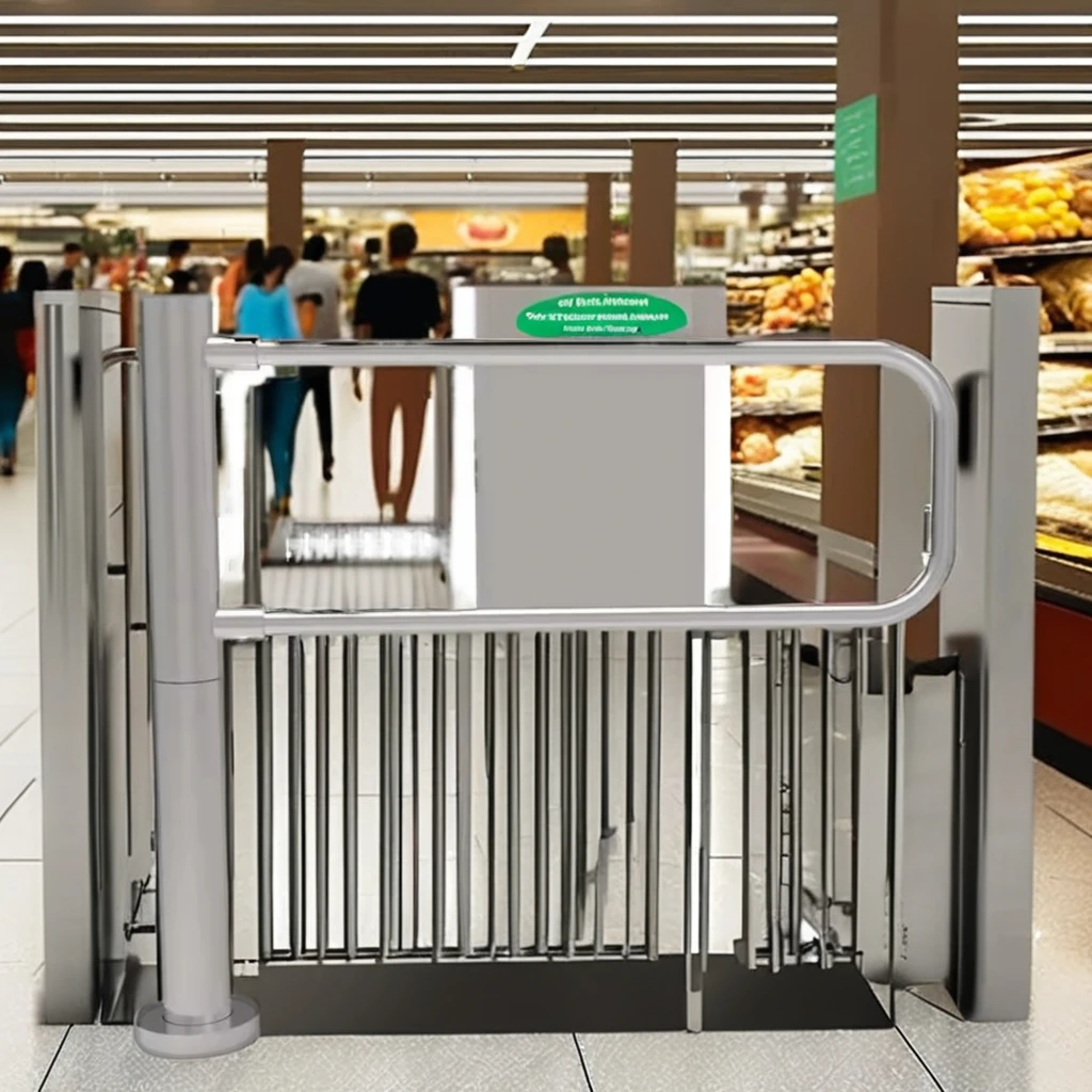 Secure & Efficient Manual Barrier Metal Turnstile for Retail