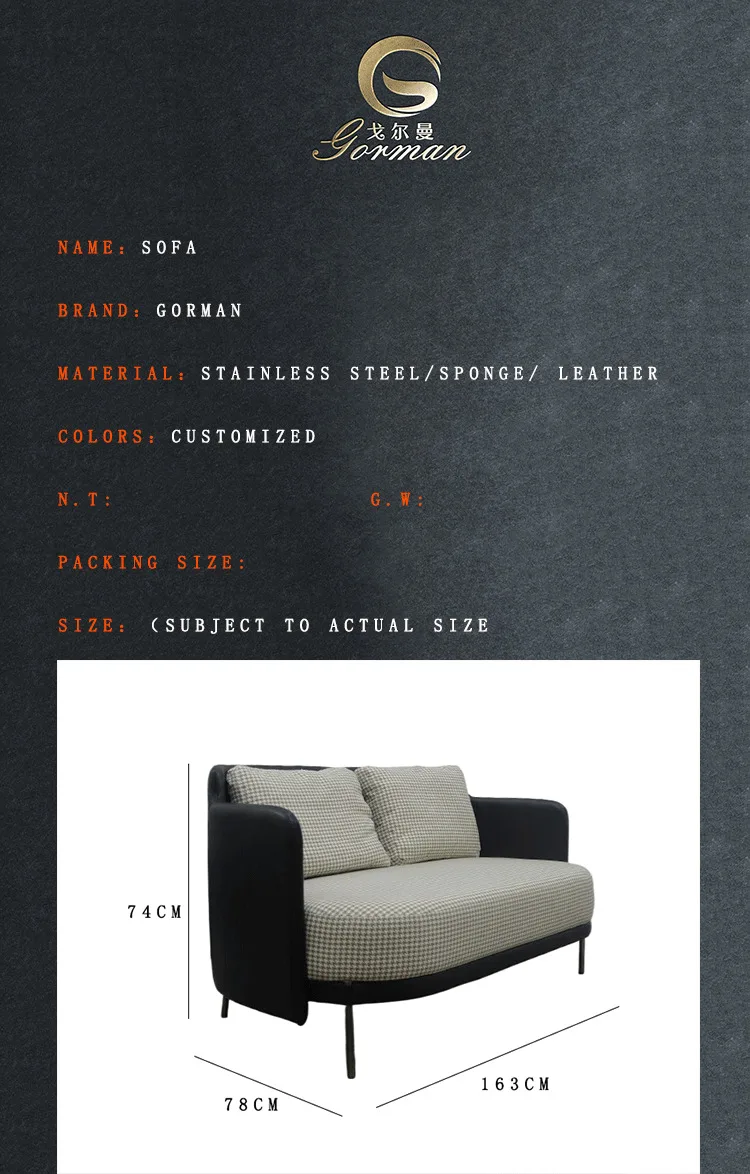 Gorman Furniture High End Italian Design Living Room Sofa Set Furniture ...