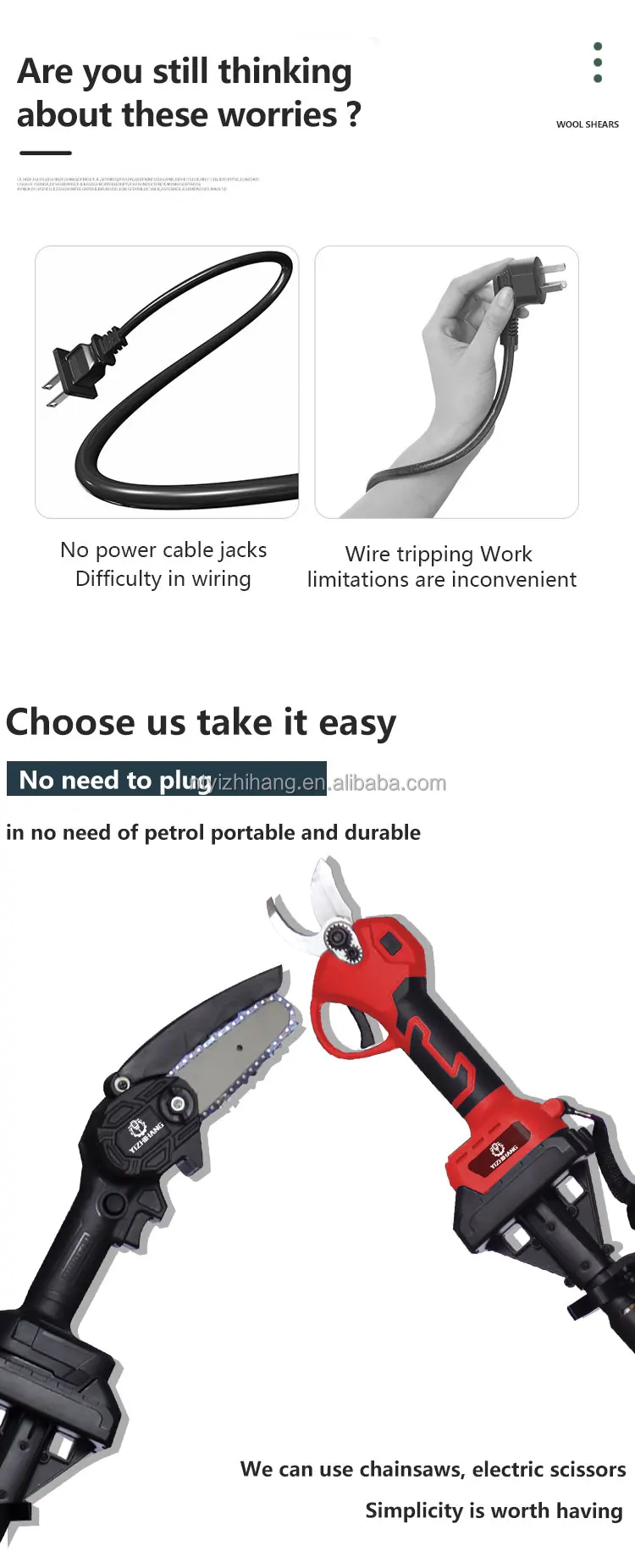 Aps44 Cordless Electric Pruning Shears & Telescopic Tree Pruner - Oem