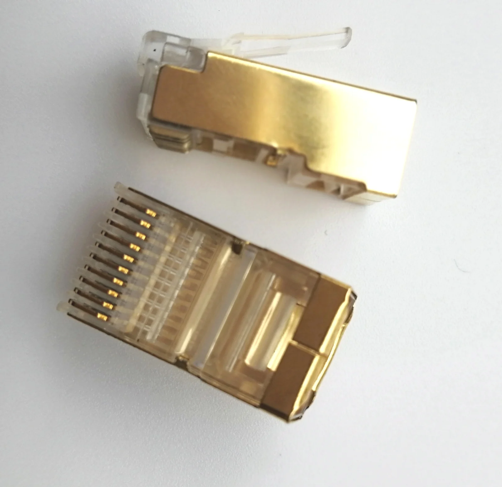 Rj50 10p10c Gold Shield Stp 10p10c Plug Network Connector - Buy Cat5 ...