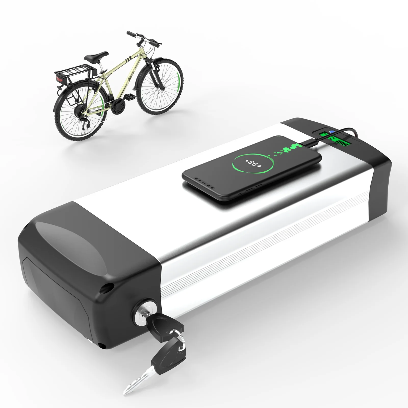 Ebike Battery 60v 25ah 72v 20ah Rear Rack Battery Electric Bicycle ...