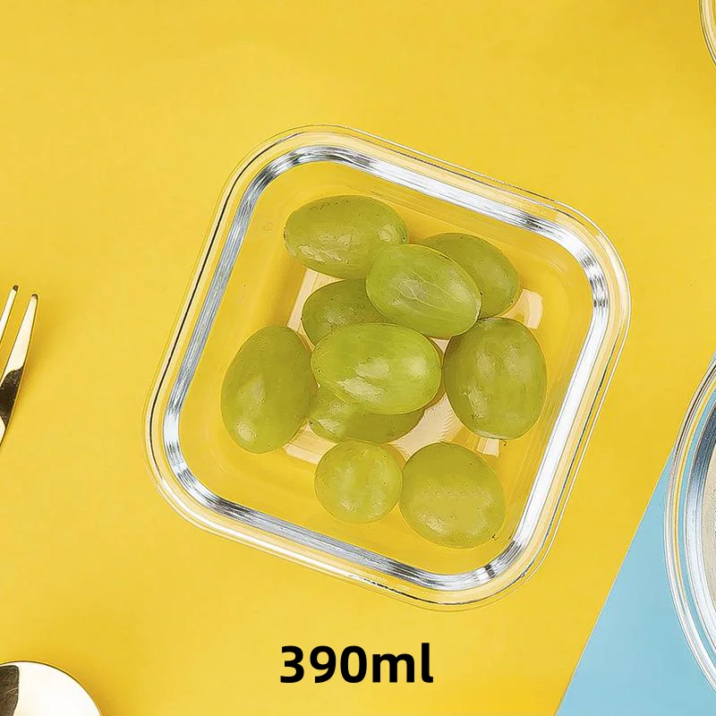 Heat-Resistant Glass Container & Microwave Safe Bowl for Food Storage