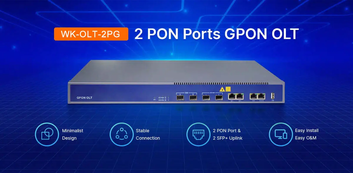 Wolck 2port V Solution 2pon V-sol Olt Vsol 2 Pon 2 Puerto 2 Mini Gpon 2 ...