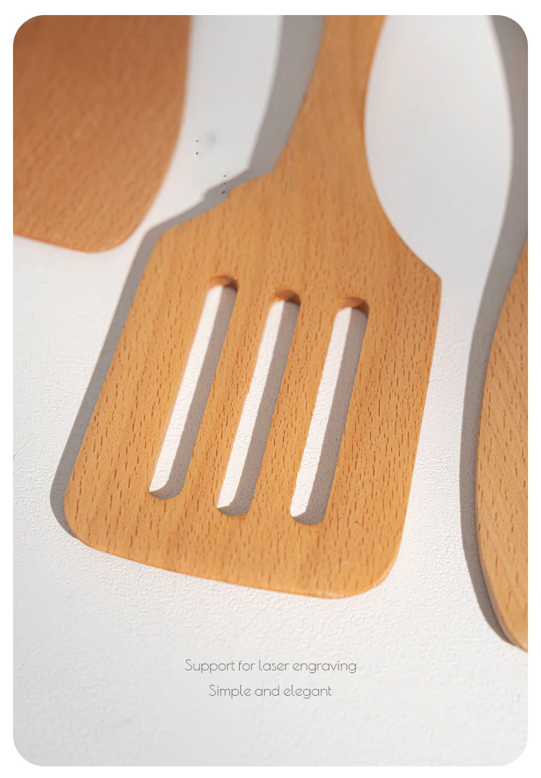 Wooden Spatula Wholesale Long Handle Spatula Household Non-stick Wooden ...