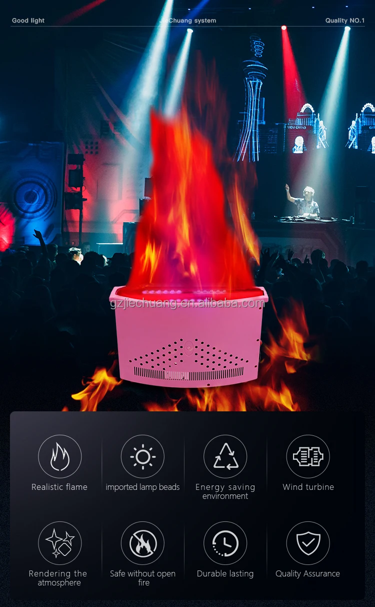 Fake Silk Fire Blower Flame Machine - Festival Decoration