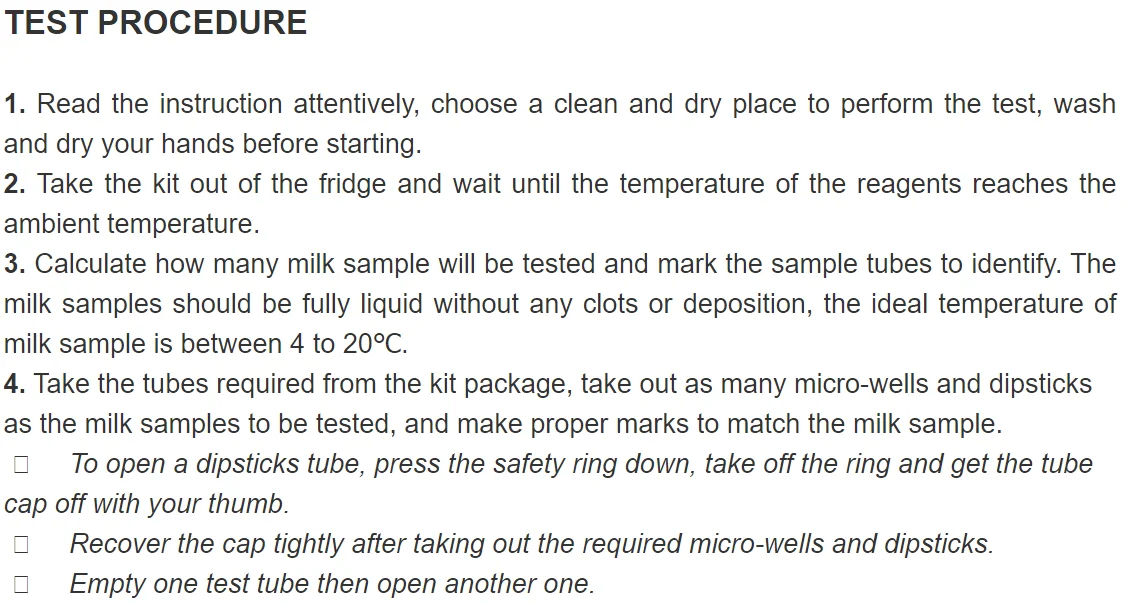 Dairypal Milk Antibiotics Test Veterinary Residue Spectinomycin Rapid ...