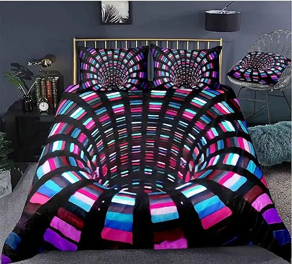 Factory Wholesale 3d Vortex 3-piece Duvet Cover Set Hotel Bedding Sets ...