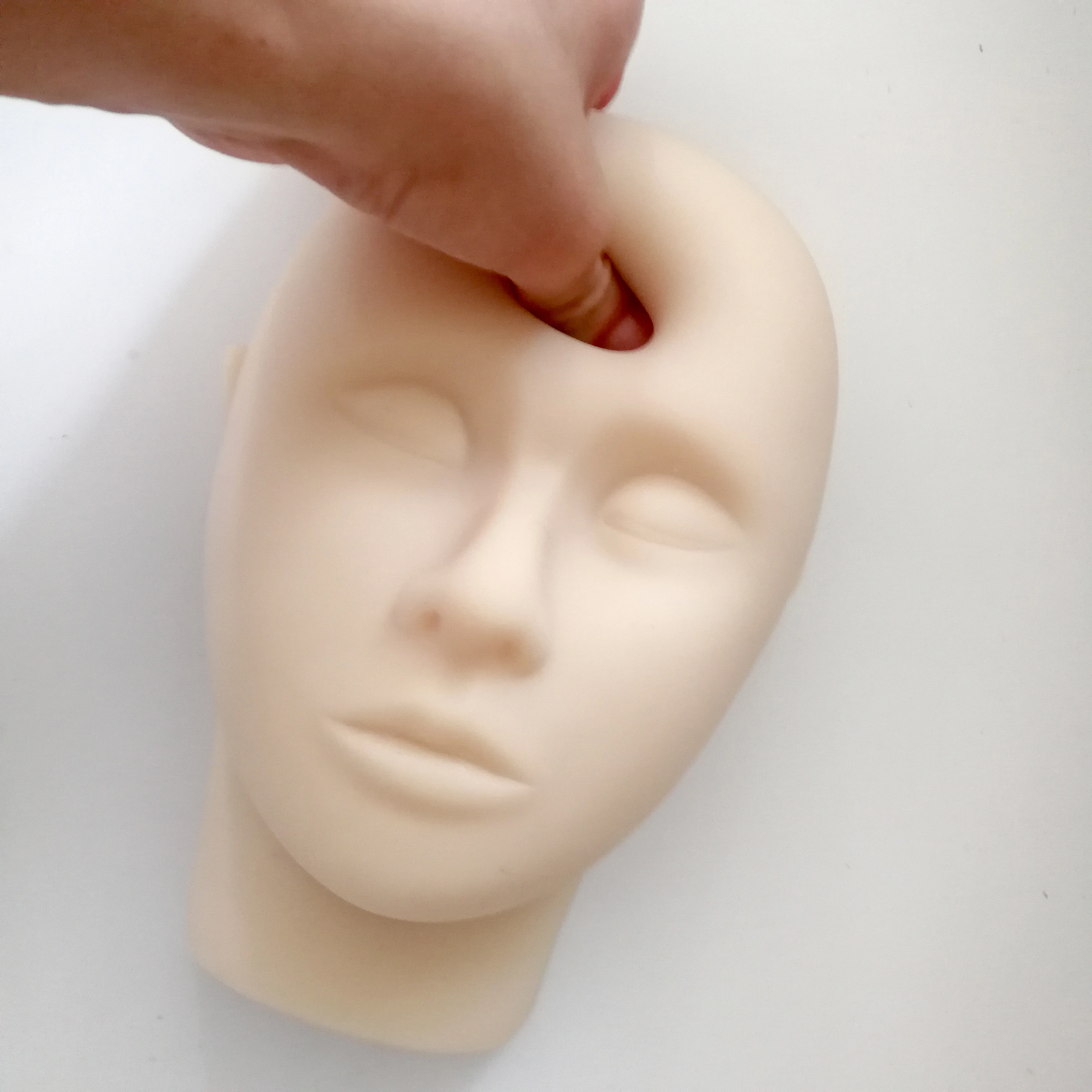 Silicon Gel Face Model Injection Skin Suture Facial Model Makeup Tattoo ...