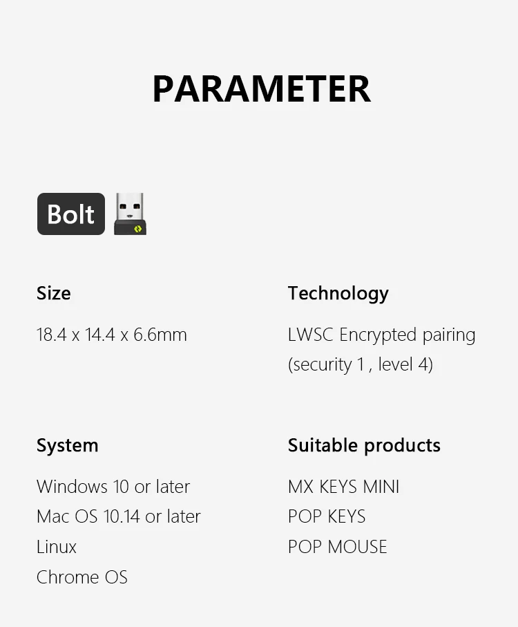 Logitech Logi Bolt & Unifying USB Receiver - Wireless Office