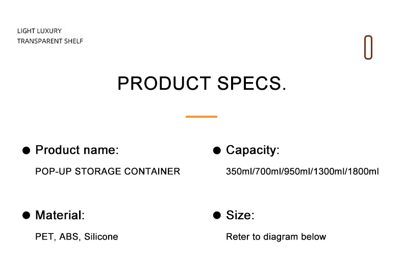 6-Piece Pack Push Button Pop up Container Box With Lids Grain Cereal ...