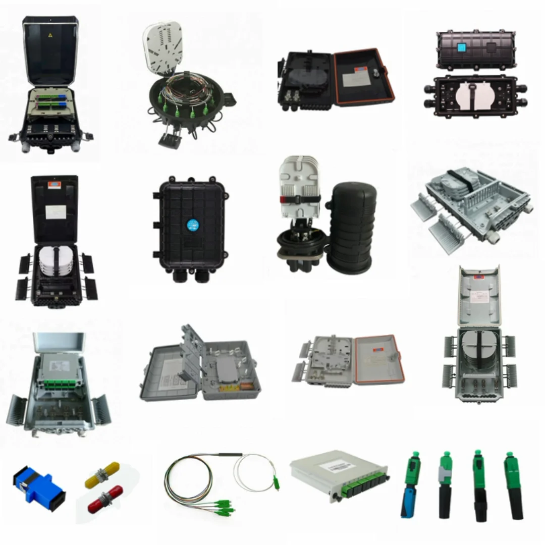 Drop Fiber Optic Cable Joint Closure Box 2 Ports 4 Core Mini Connect ...