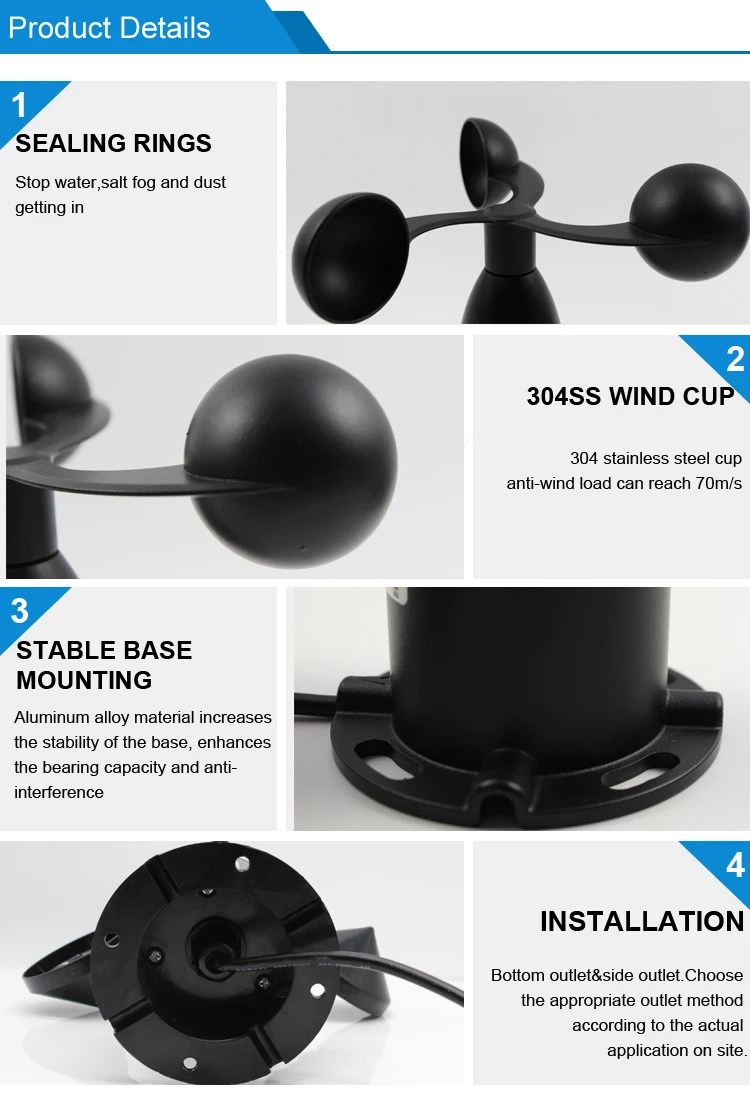 Sentec Digital Controller Hot Selling Speed Alarm Anemometer Wind ...