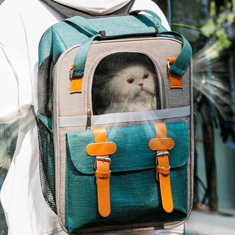 Custom Foldable Pet Backpack Oxford Breathable Backpack For Puppies ...