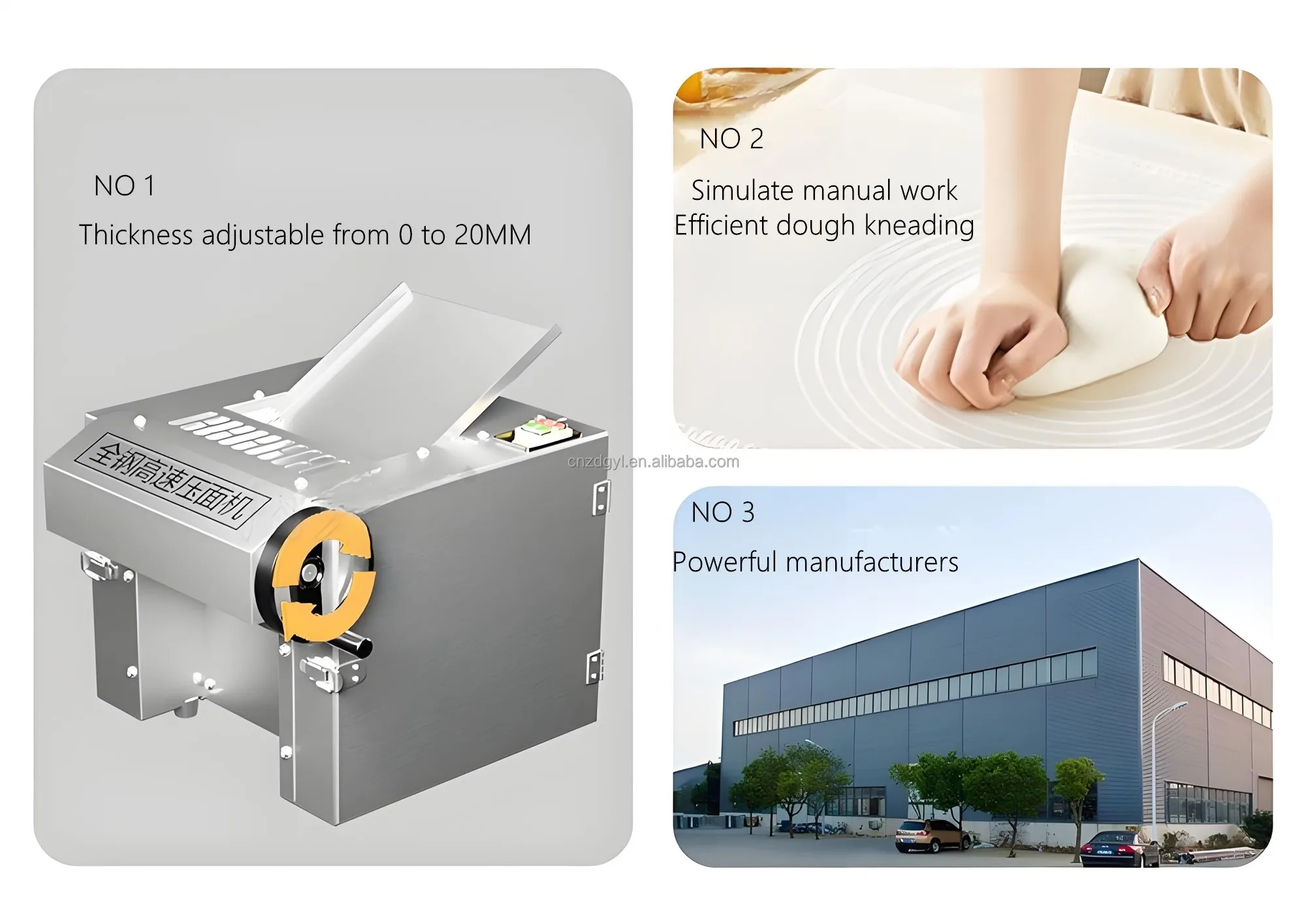 Commercial Large Stainless Steel Automatic Noodle Press New for Dough ...