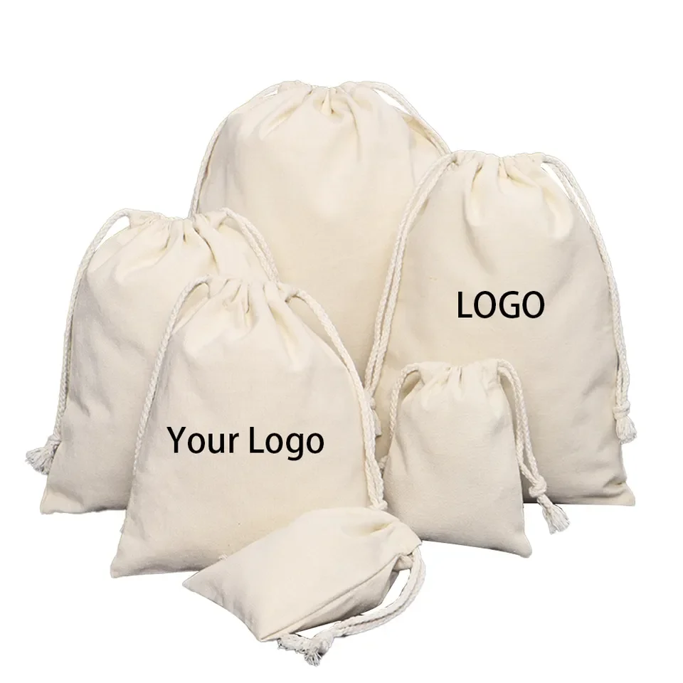 Customizable Luxury Dust Bags - Organic Cotton Drawstrings