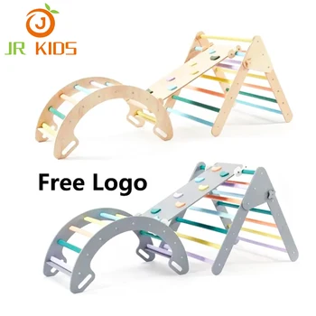Children Wooden Kids Baby Gym Piklers Triangle Set Triangulo De ...