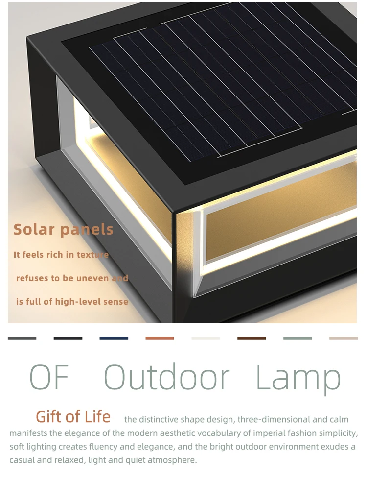 IP65 Waterproof Garden Fence Gate Lighting - LED Post Pillar Lights