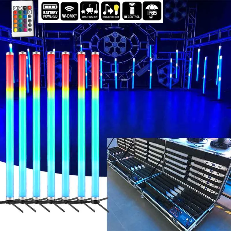 Professional Battery Tube Light - RGBW IP65 LED Pixel Tube