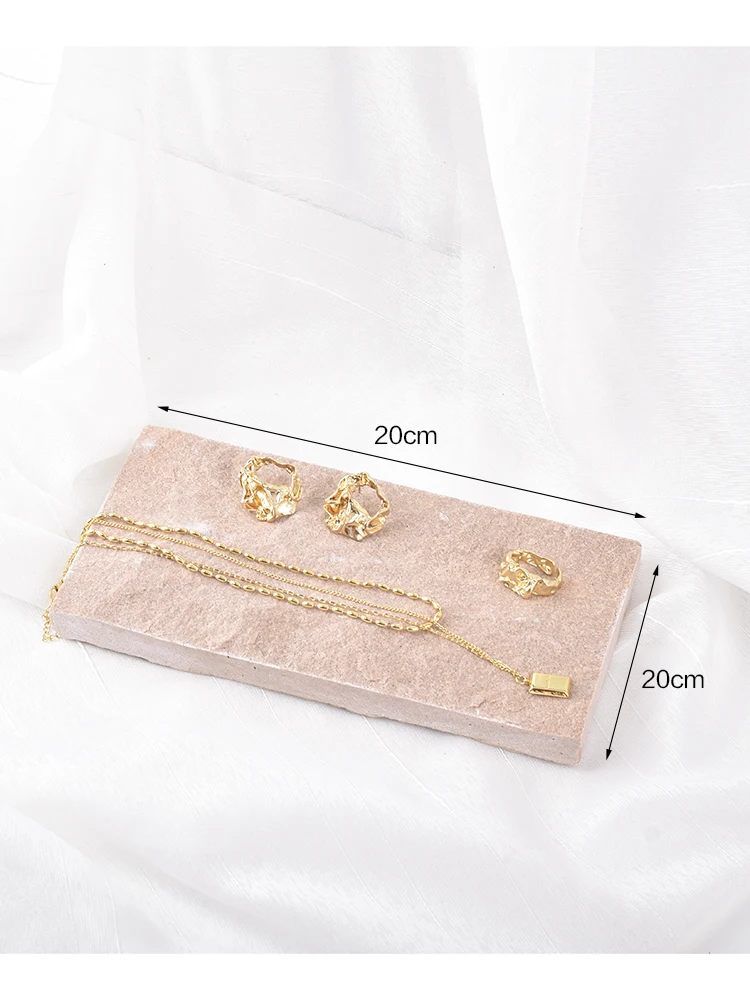 Custom Marble Jewelry Display Shelf Necklace Earrings Earrings Ring ...