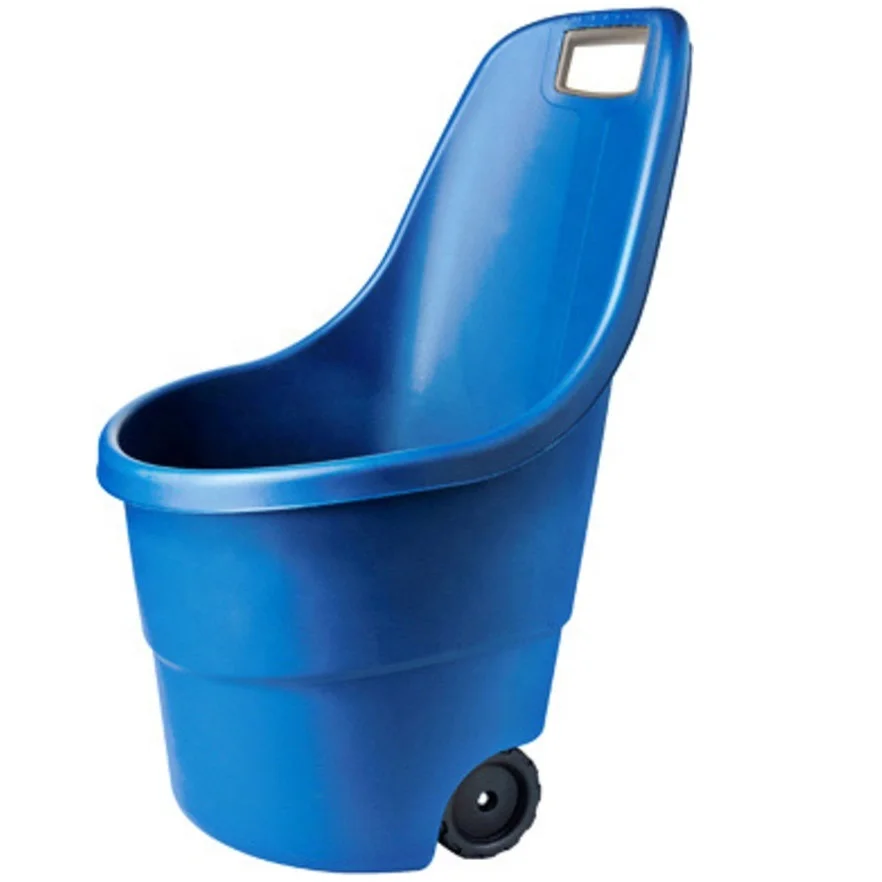 Outdoor Multiuse Garden Rubbish Storage Dump Cart Leaf Trolley Cart ...