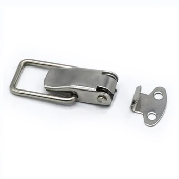 Spring Loaded Stainless Steel Draw Latch/tool Box Locking Hasp Lock ...