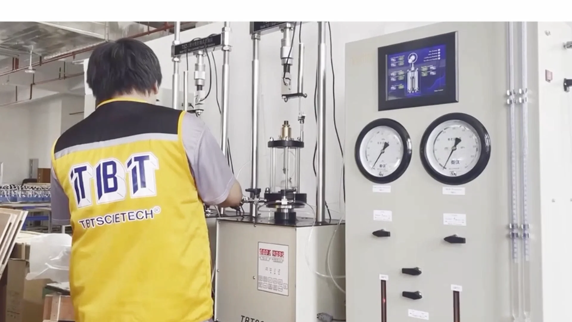 3ton Strain Controlled Triaxial Test Apparatus With Digital Display ...