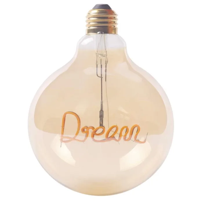 Custom Pattern Letter Lamp LED Filament Bulb LOVE HOME HELLO Big Globe ...