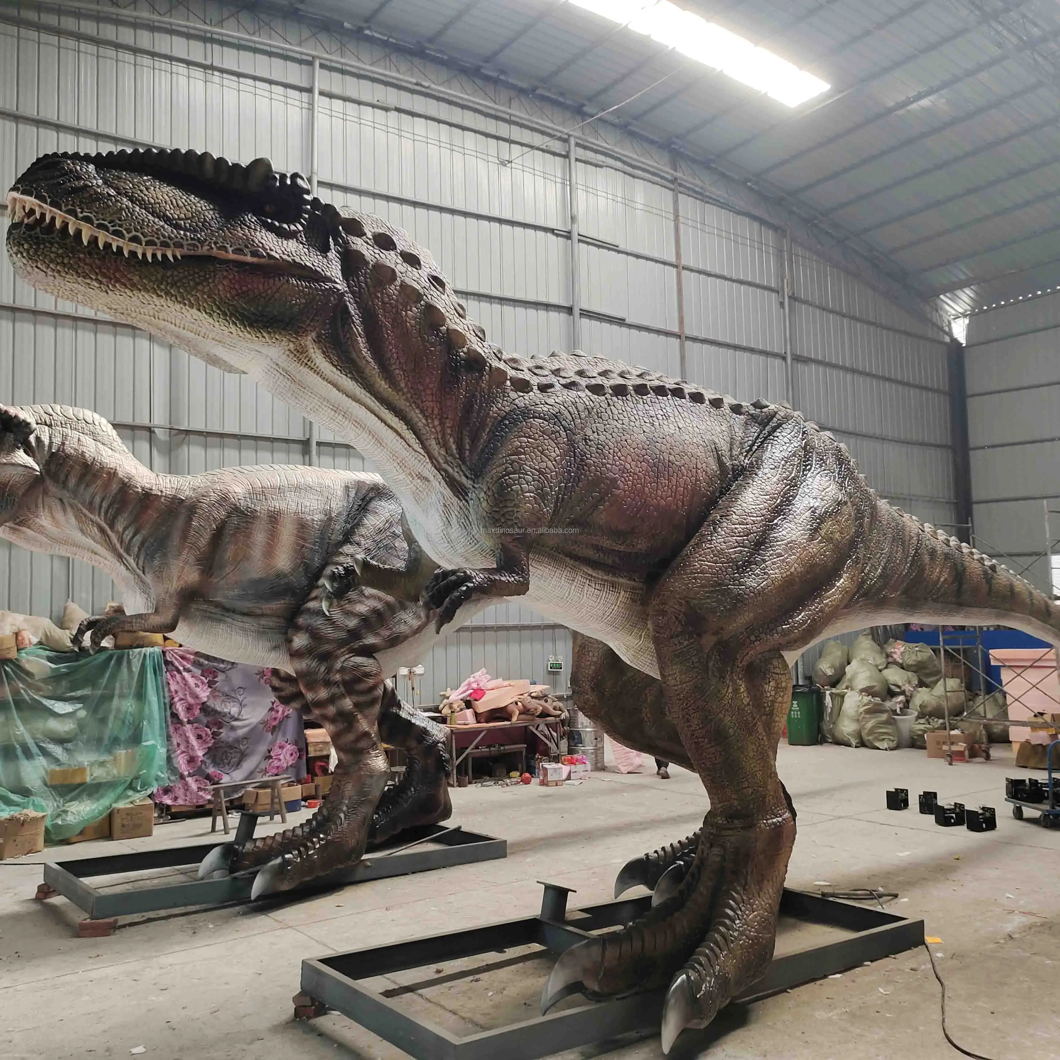 Theme Park Artificial Dinosaurus Animatronics Model Life Size Animatronic Dinosaur ...