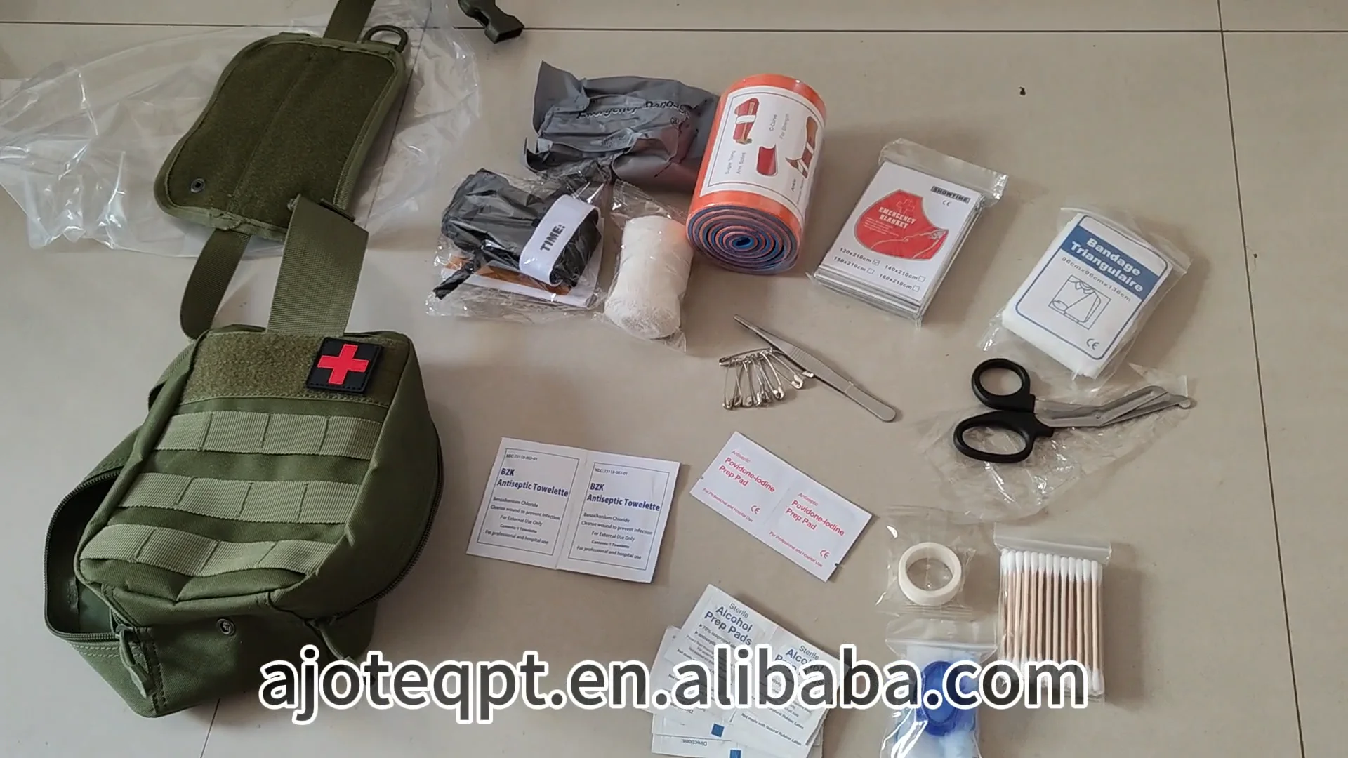 Ajoteqpt Emt Ifak Med Molle Kit Trauma Kit Emergency Survival First Aid ...