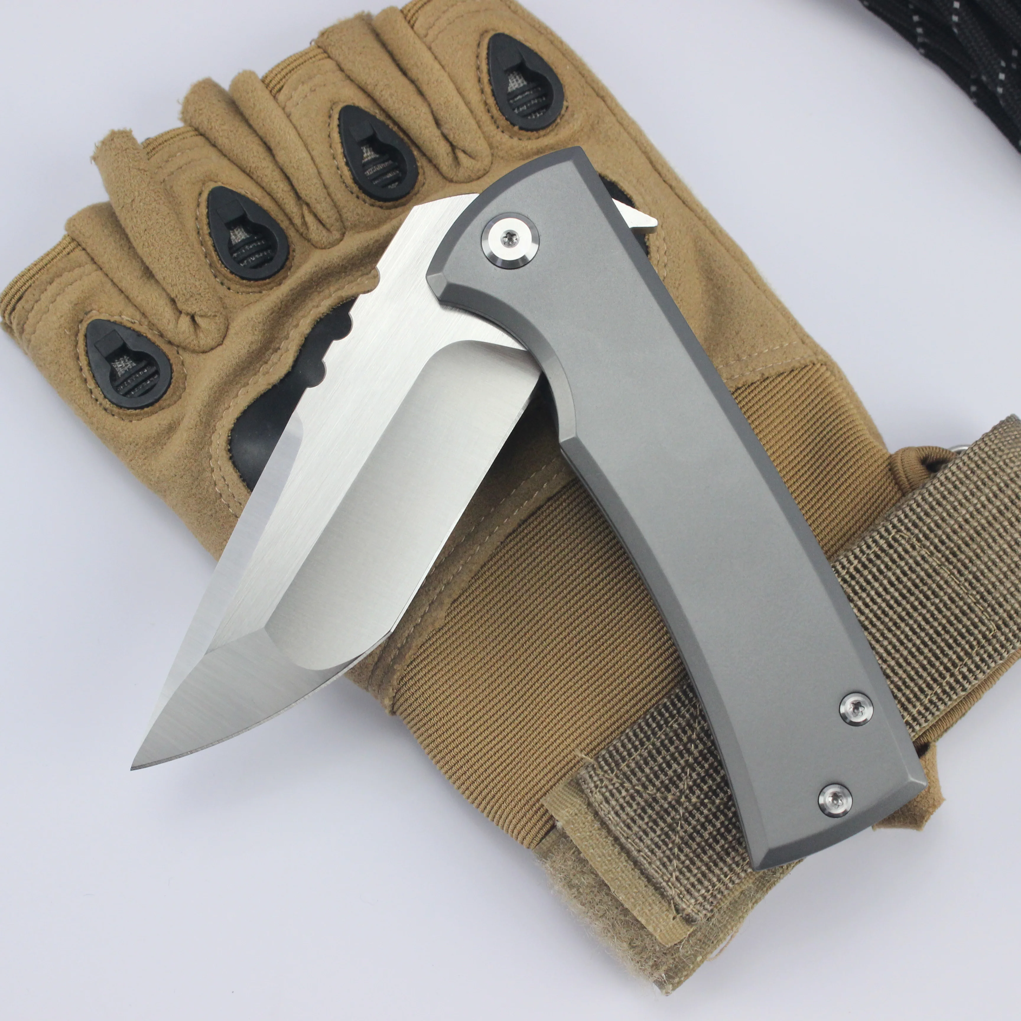 Alibaba.com: Chavez 229 Redeemer VG10 Titanium Alloy Handle Folding ...