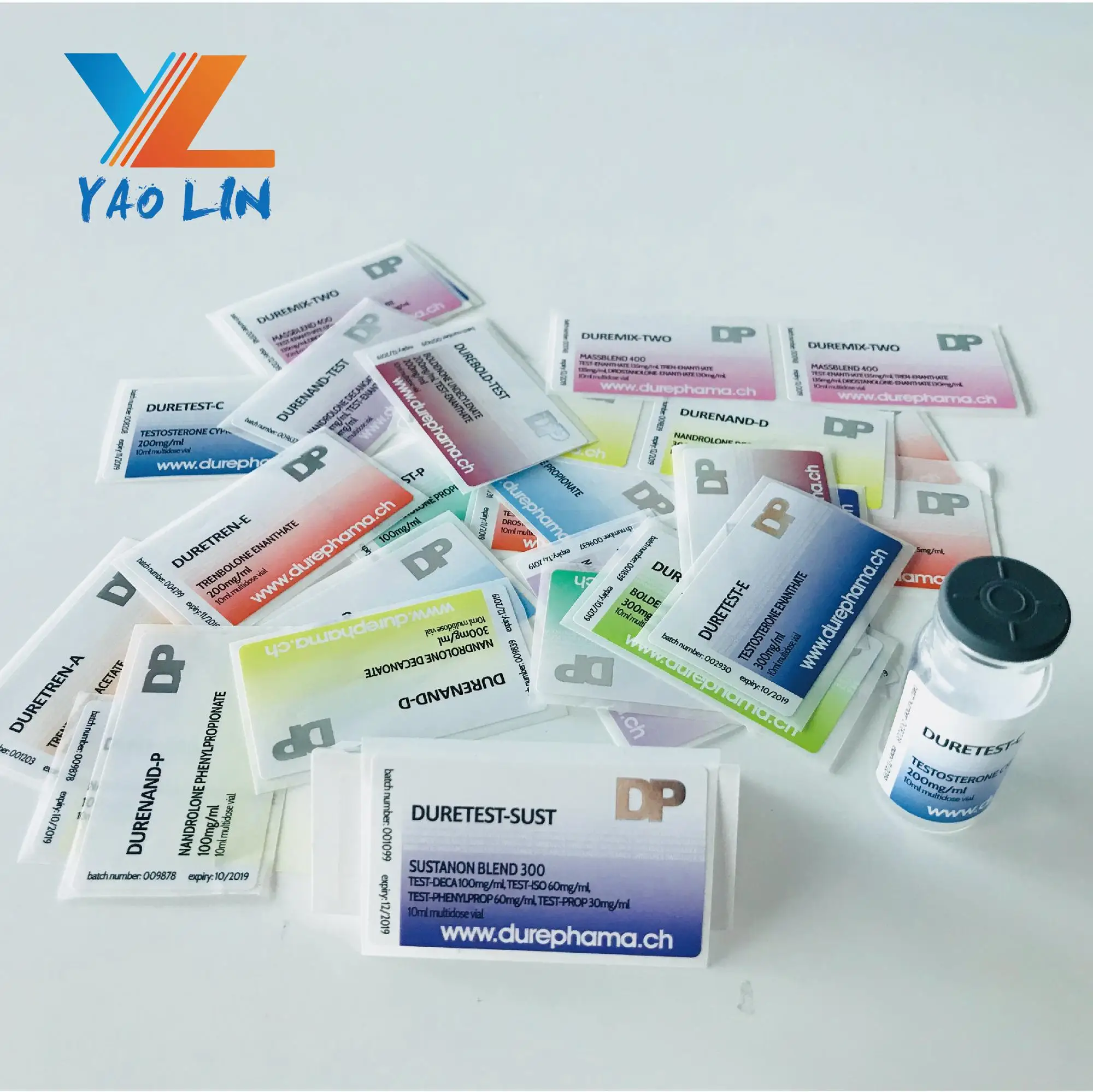 Custom Liquor Intramuscular Injection 10ml Vial Labels For Steroid ...