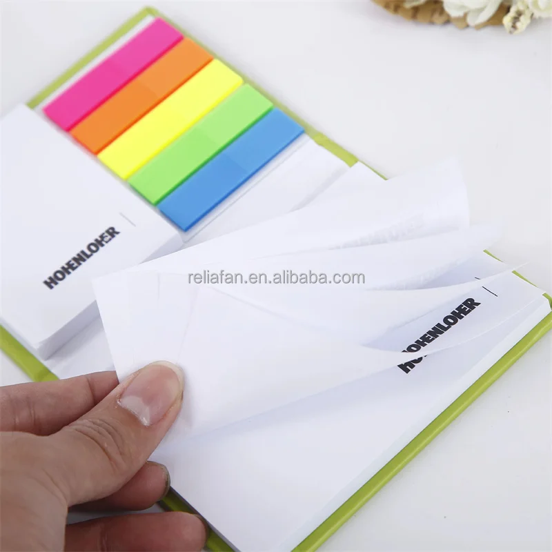 Sticky Note Tab Custom Artistic Memo Pad Custom Printed Promotional ...