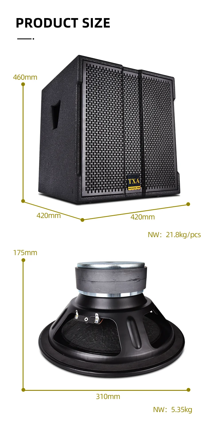 Active 12 Inch Subwoofer BB-12 for Professional Audio & KTV - ODM