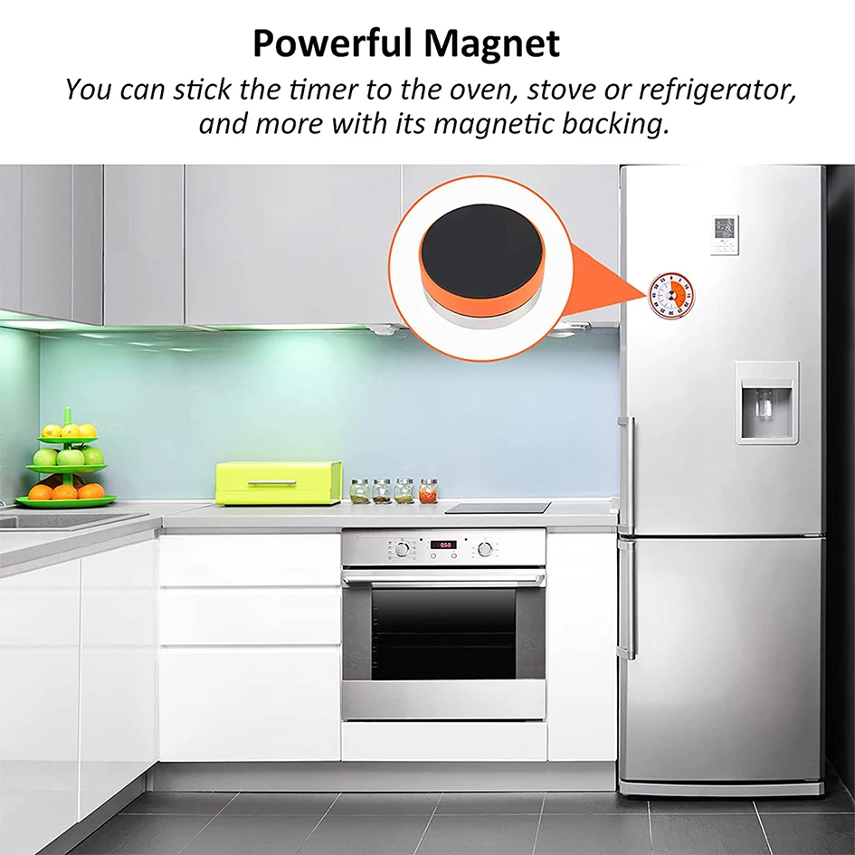 Alibaba.com: Orange 60 Minute Mechanical Kitchen Timer, Visual Analog ...