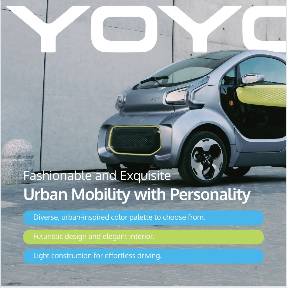 Battery Powered RHD XEV Yoyo 150km - Electric Car for Adults