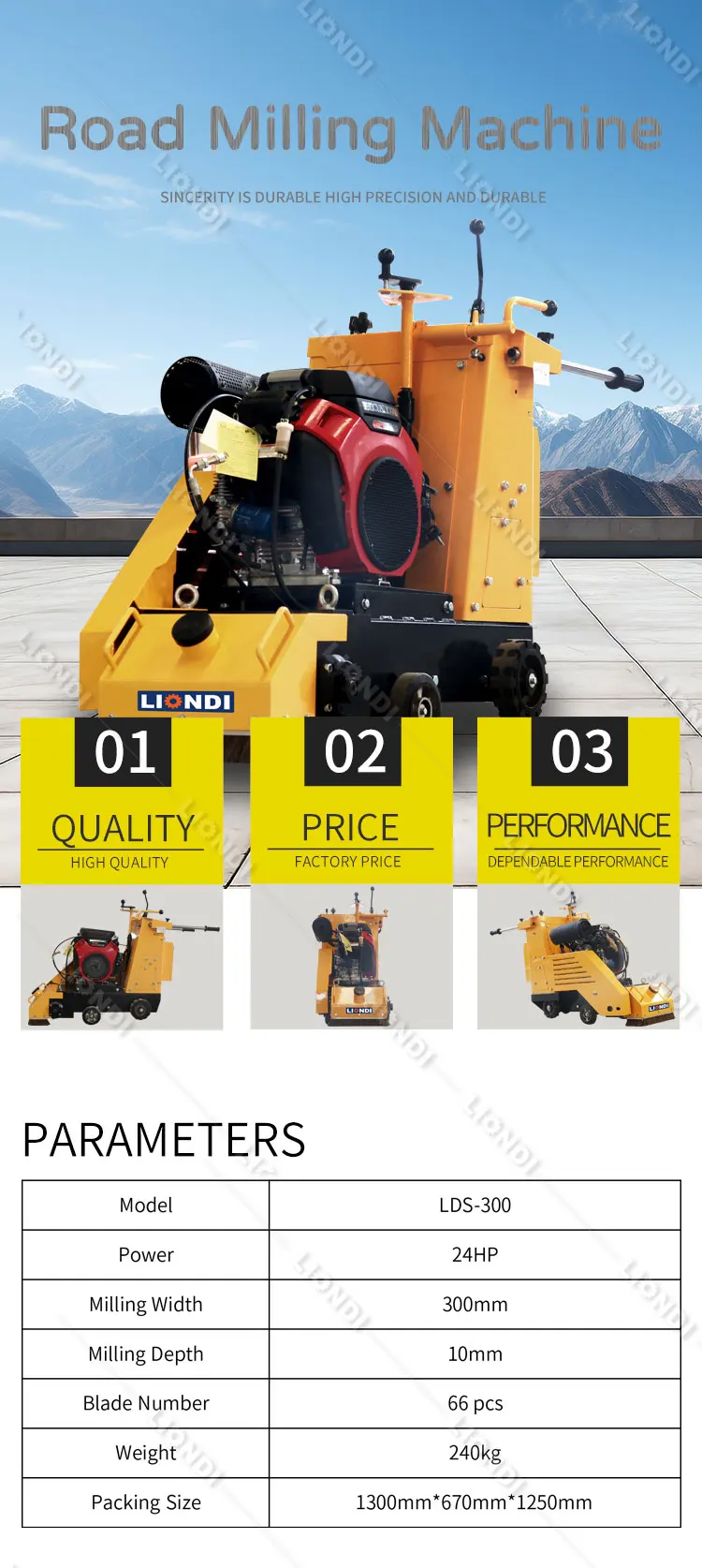 Concrete Floor Surface Scarifier Planer Asphalt Milling Grooving Road ...