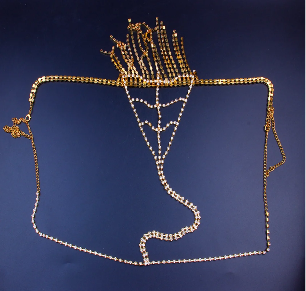 Hot Sale Tassel Rhinestone Body Jewelry Sexy Underwear Women Thong ...